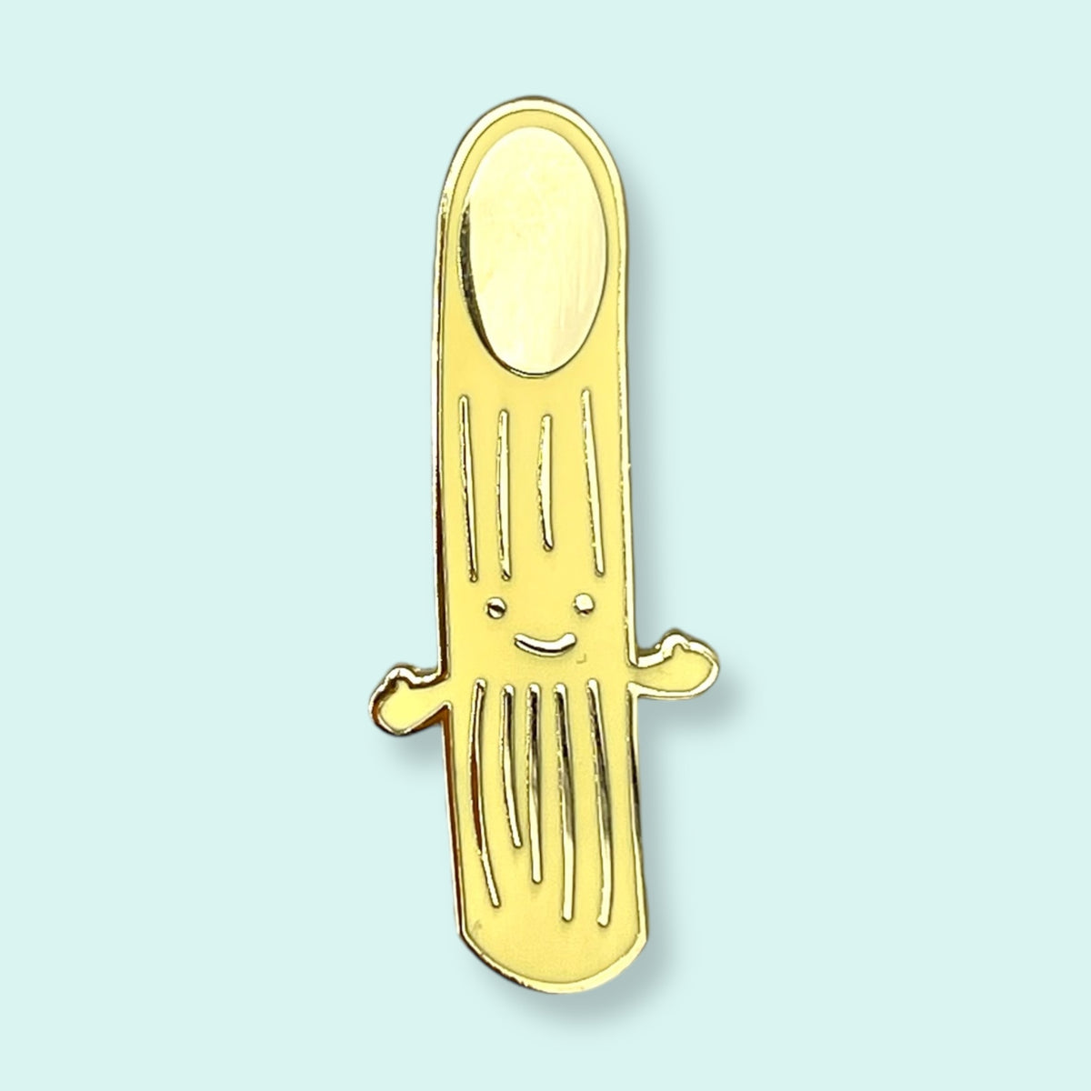 Happy Penne Pasta Enamel Pin | fun, affordable, cute | Crywolf