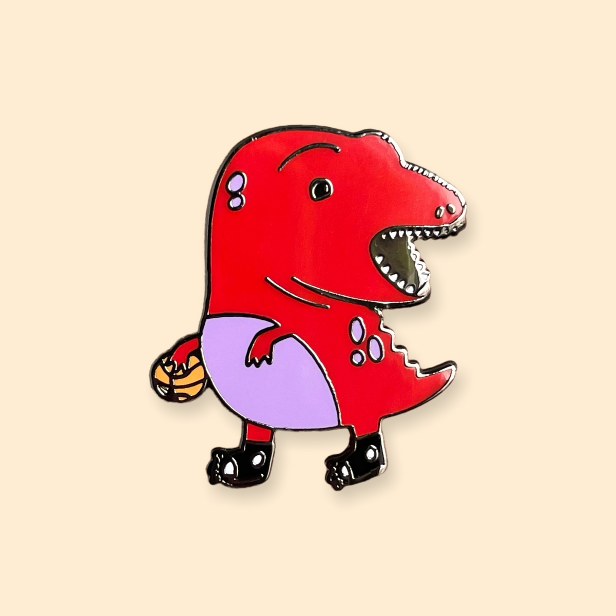 Clumsy Raptor Enamel Pin | fun, affordable, cute | Crywolf