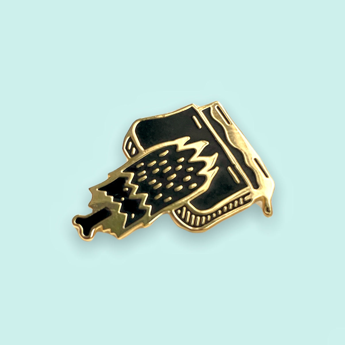 Squeegee Wolf Pin | fun, affordable, cute | Crywolf
