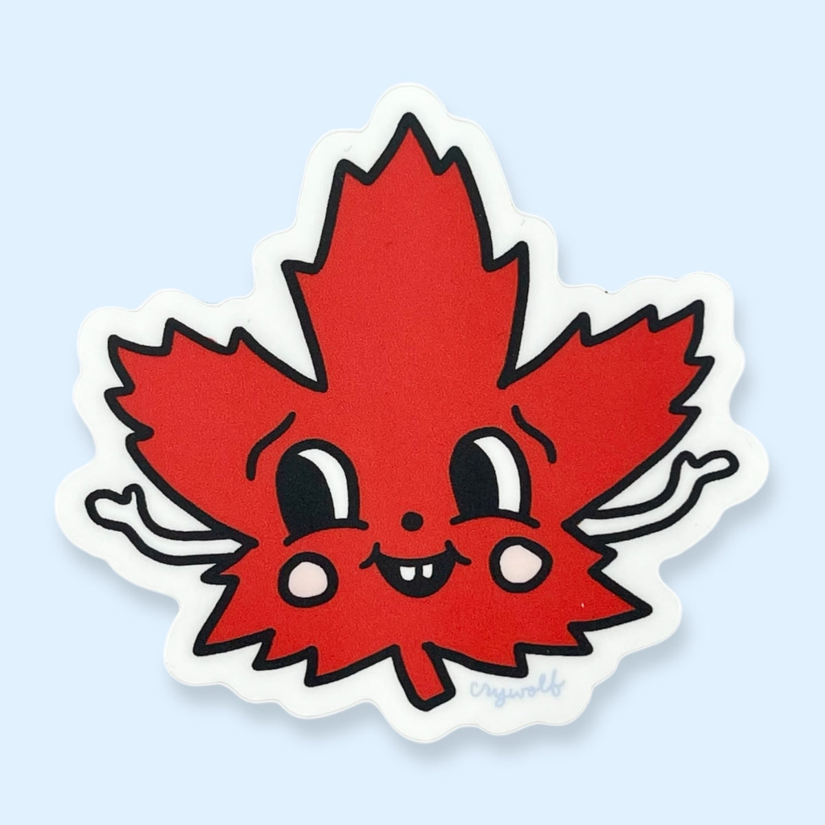 Canada Maple Leaf Sticker Red | fun, affordable, cute | Crywolf