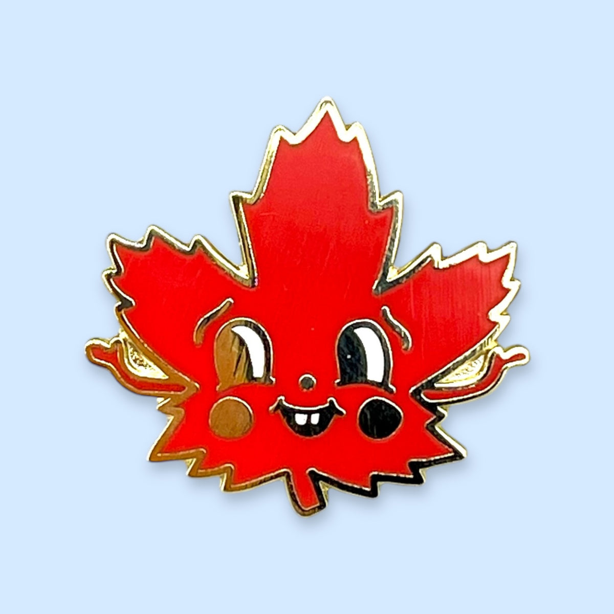 Canada Maple Leaf Red Enamel Pin | fun, affordable, cute
