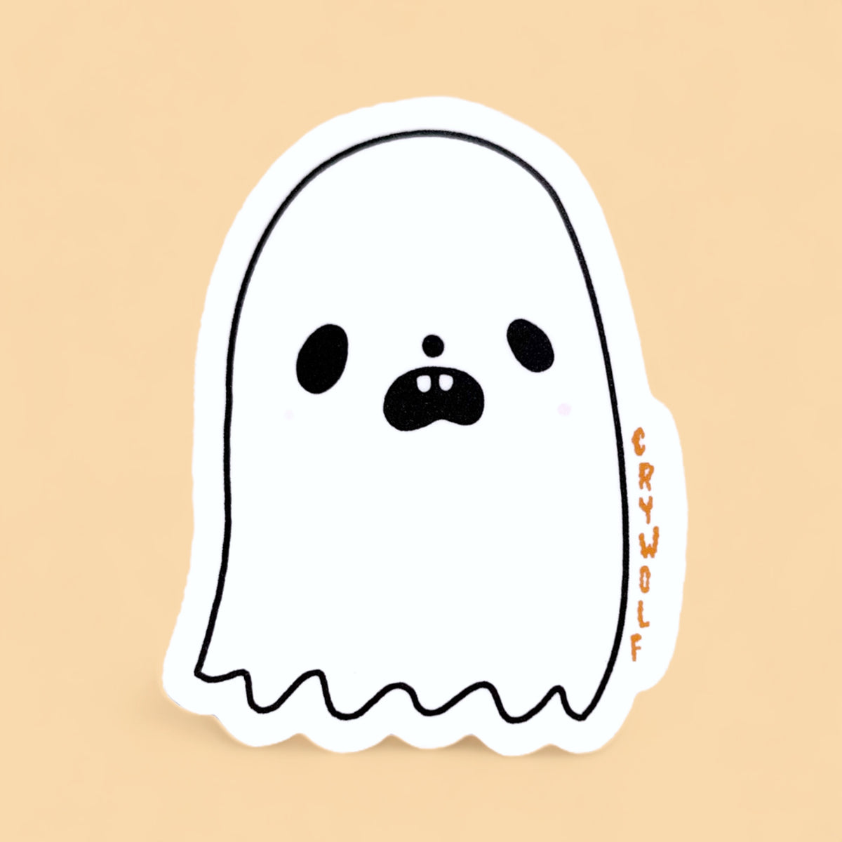 Ghostie Sticker | fun, affordable, cute | Crywolf