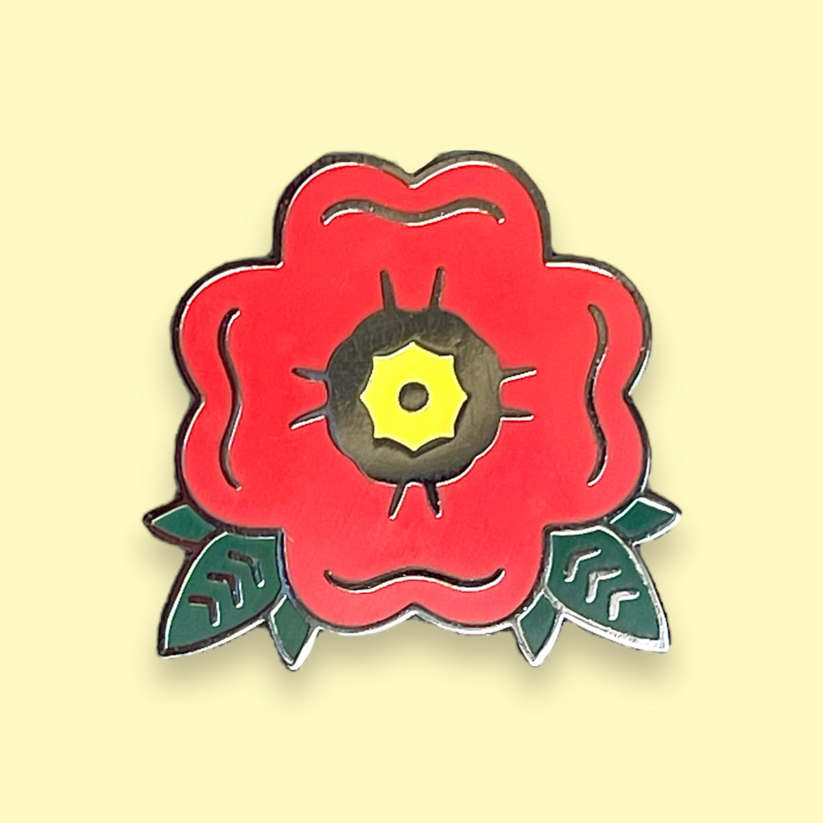 Sweet Poppy Enamel Pin | fun, affordable, cute | Crywolf