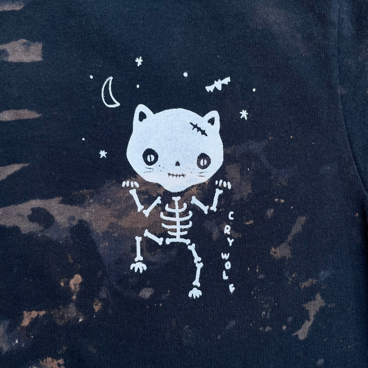 Kids Dem Bones Bleach Dyed Tshirt *Limited Run* | fun, affordable, cute