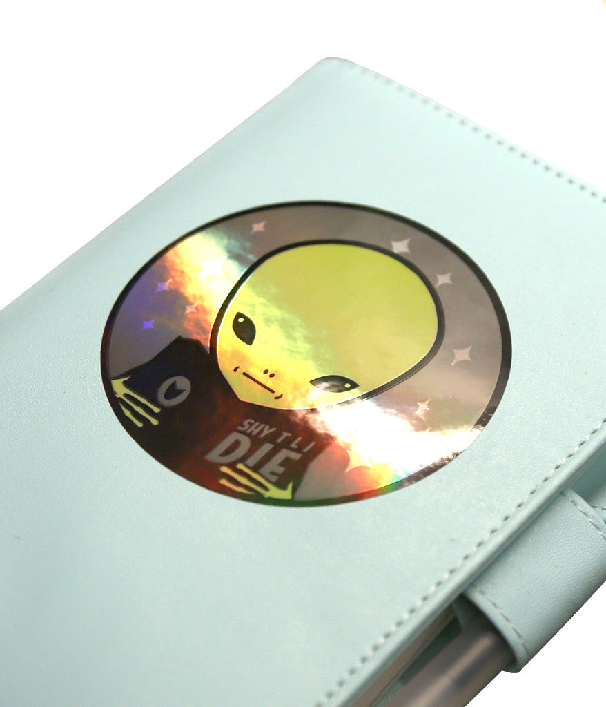 Holo Shy Guy Sticker | fun, affordable, cute | Crywolf